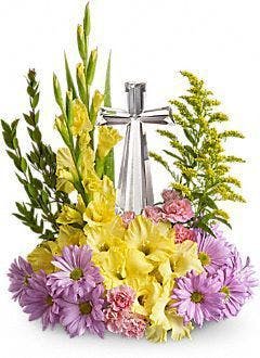 "Crystal Cross Bouquet" - Durocher Florist - Easter April 24